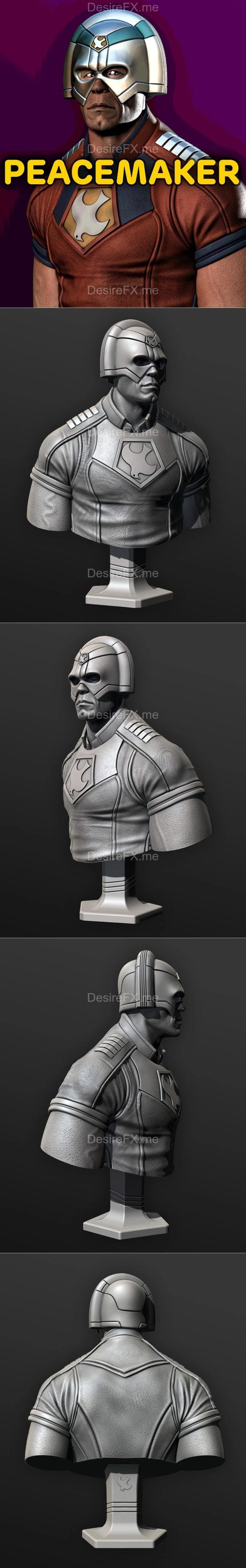 Desire FX 3d models | Eastman – Peacemaker Bust – 3D Print Model STL