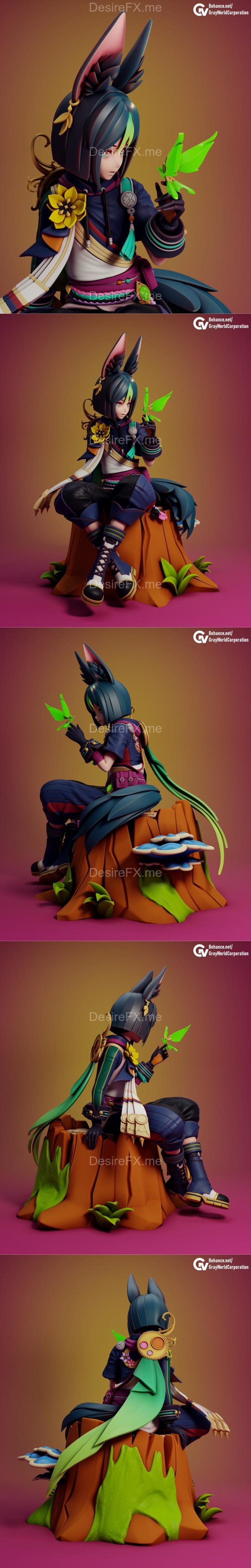 Desire FX 3d models | Tighnari 2 – Genshin Impact – 3D Print Model STL