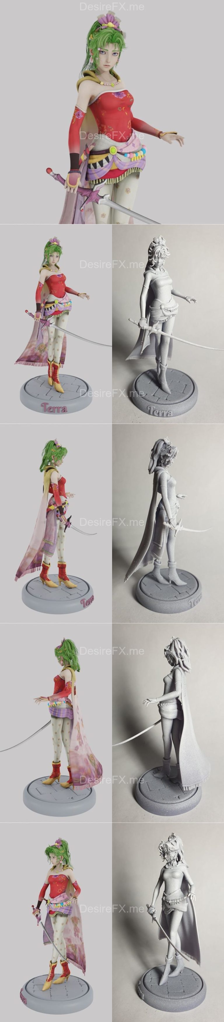 Desire FX 3d models | Terra FinalFantasy VI – 3D Print Model STL