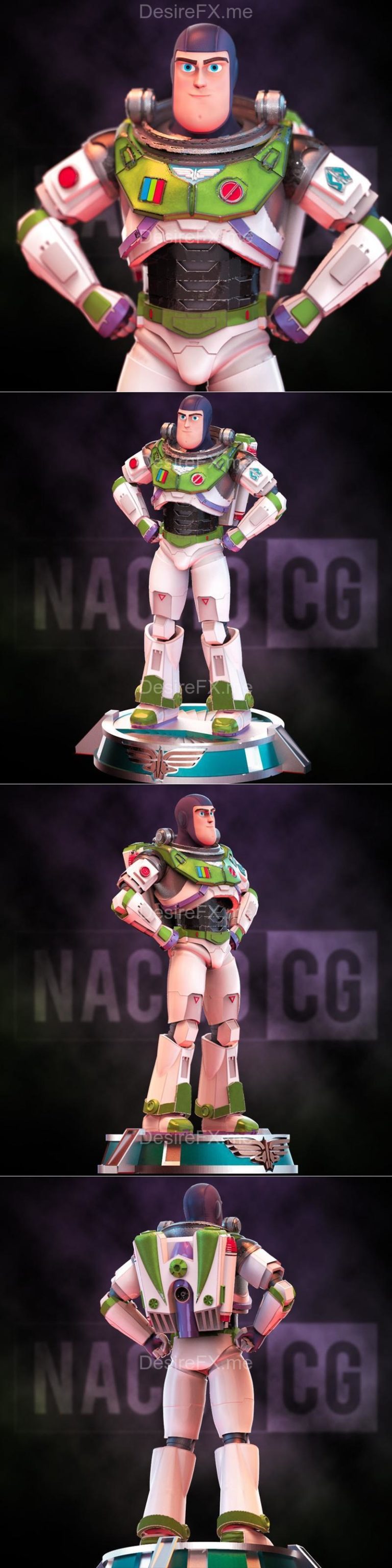 Desire FX 3d models | Fan Art Buzz Lightyear Statue – 3D Print Model STL