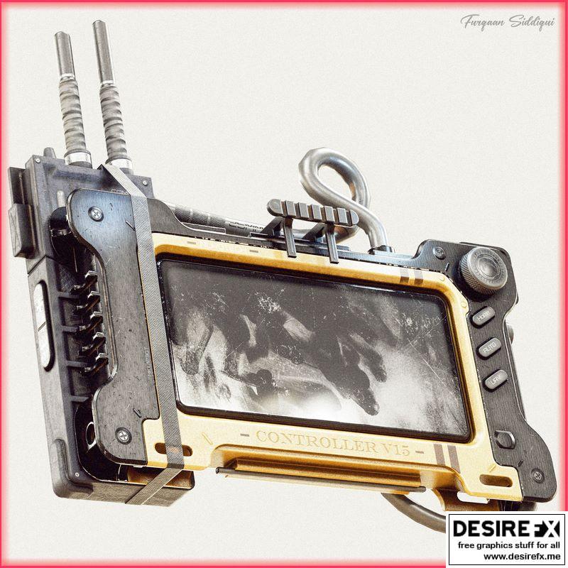 Desire FX 3d models | Sci-Fi Controller V15 PBR Low-poly 3D model