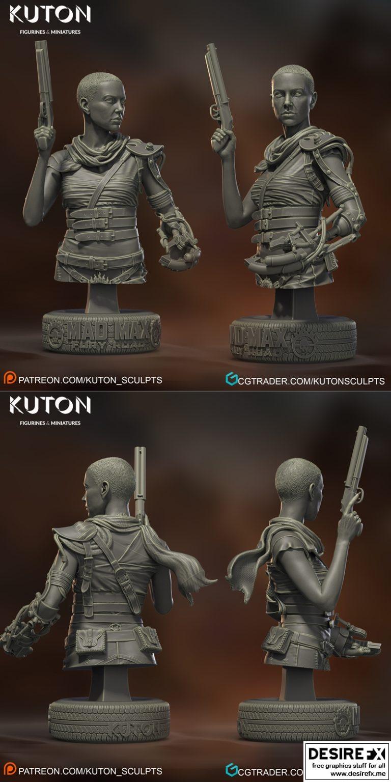 Desire FX 3d models | Kuton Figurines – Furiosa – 3D Print Model STL