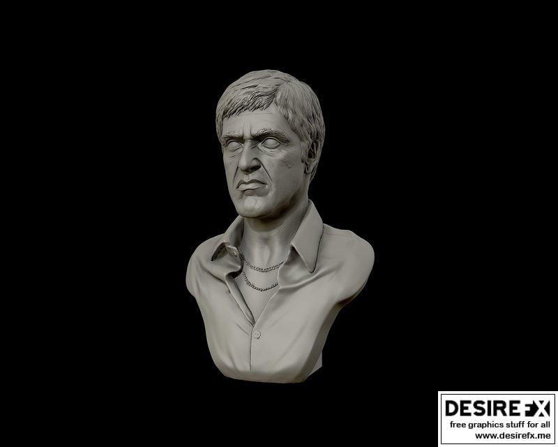 Desire FX 3d models | Scarface Tony Montana Alpacino American actor ...