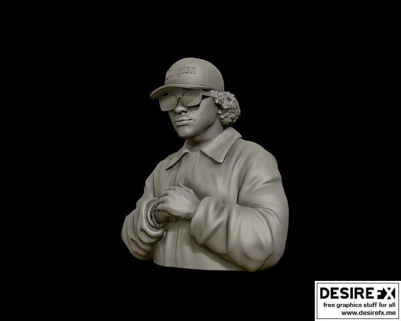 Desire FX 3d models | Eazy-E Bust American rapper 3D print model