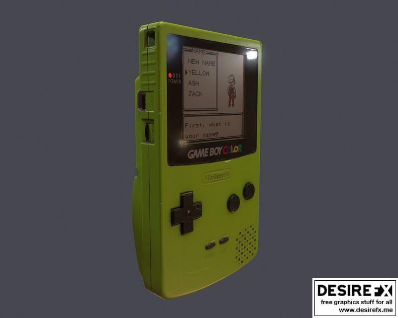 Desire FX 3d models | Gameboy Color Low-poly 3D model