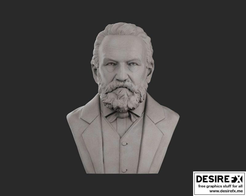 Desire FX 3d models | Victor Hugo French writer 3D model 3D print model