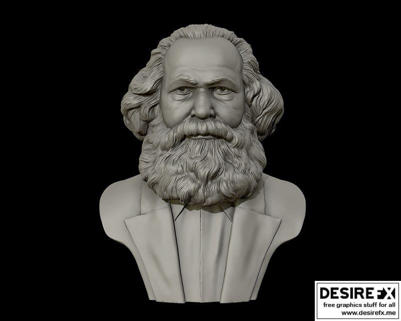 Desire FX 3d models | Karl Marx 3D printable sculpture 3D print model