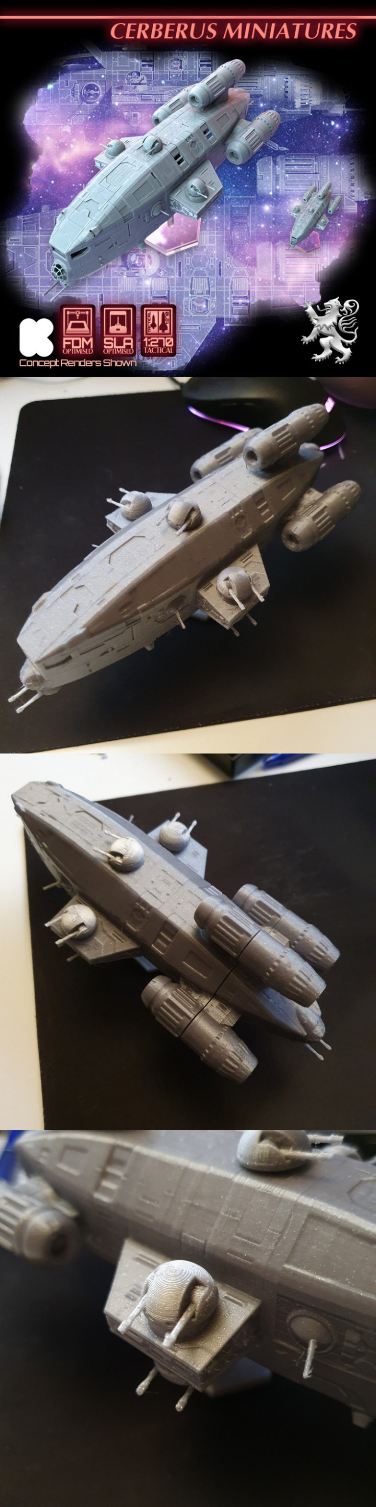 Desire FX 3d models | 2nd Dynasty – Cerberus Starship Miniatures – 3D ...