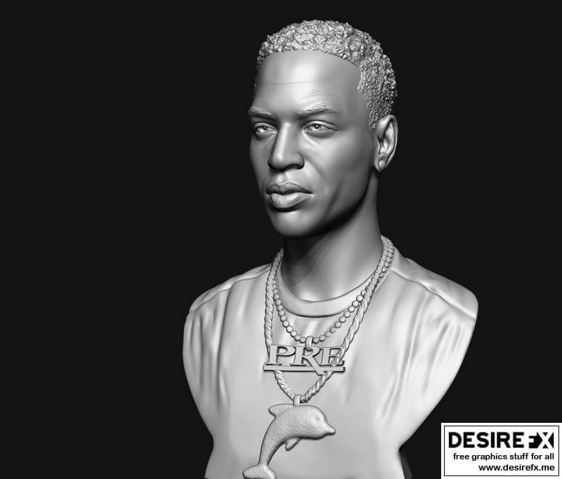Desire FX 3d models | Young Dolph American rapper Bust 3D print model