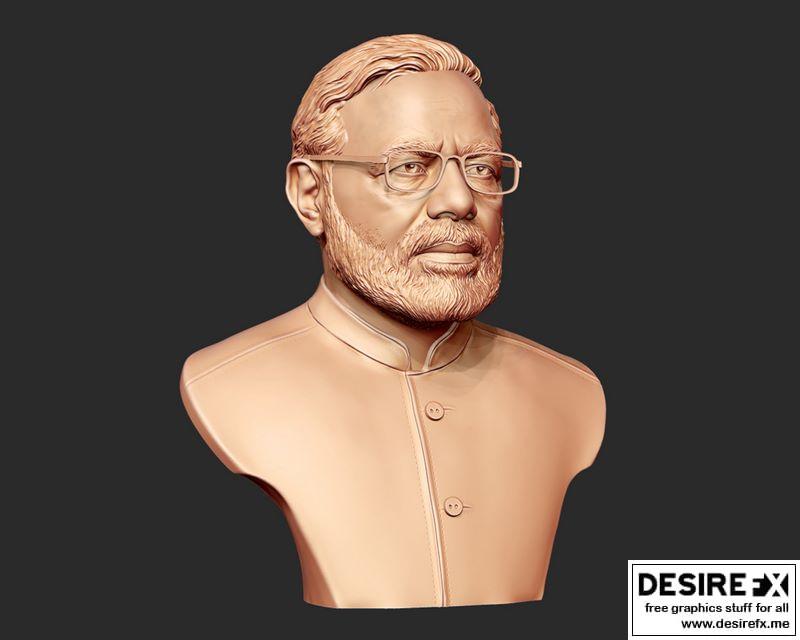 Desire FX 3d models | Narendra Modi Prime Minister of India 3D Portrait ...
