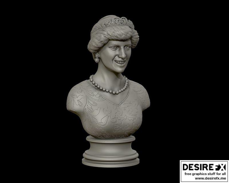 Desire FX 3d models | Princess Diana Welsh 3D model ready to print 3D ...
