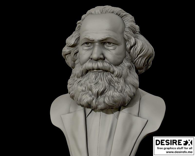 Desire FX 3d models | Karl Marx 3D printable sculpture 3D print model