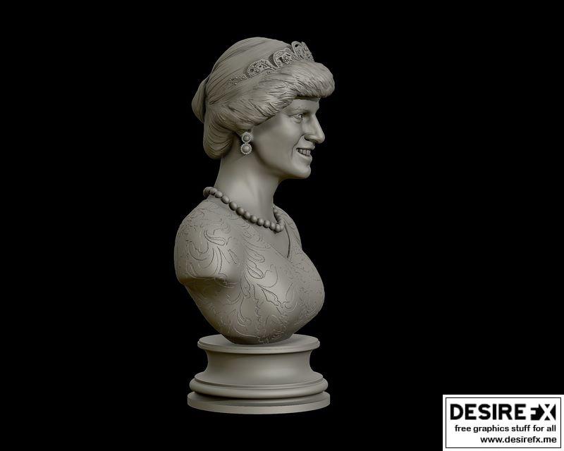 Desire FX 3d models | Princess Diana Welsh 3D model ready to print 3D ...