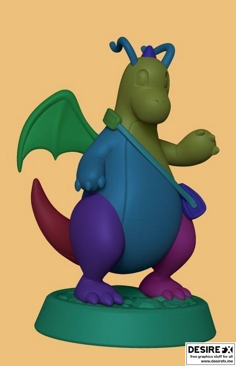 Desire FX 3d models | Dragonite dragon Pokemon figurine 3D print model