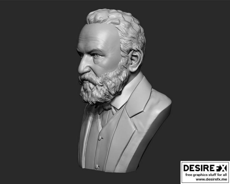 Desire FX 3d models | Victor Hugo French writer 3D model 3D print model