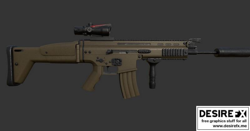 Desire FX 3d models | FN SCAR-L Assault Rifle