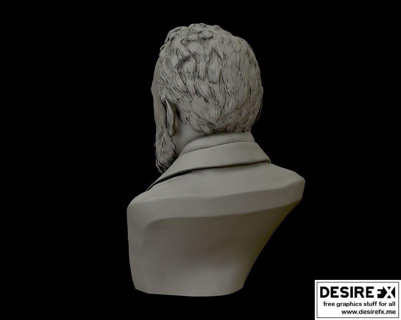 Desire FX 3d models | Victor Hugo French writer 3D model 3D print model