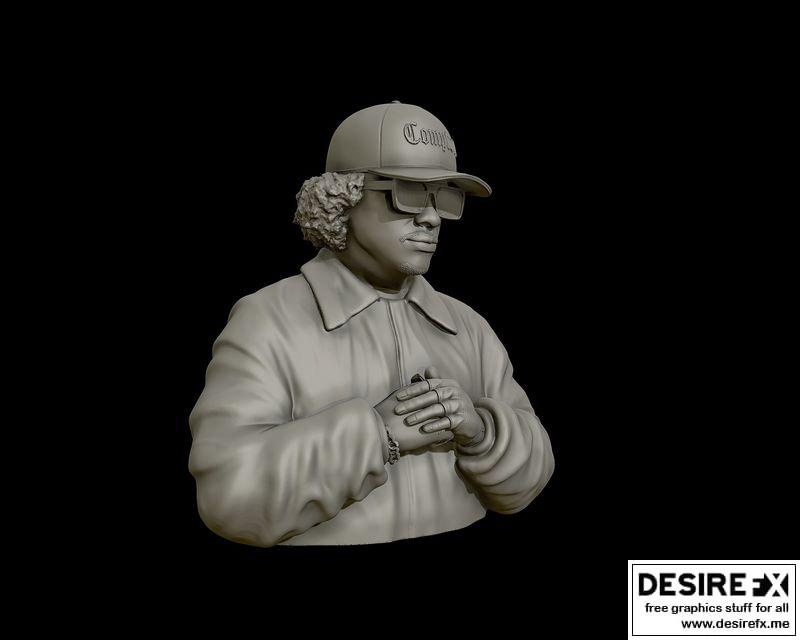Desire FX 3d models | Eazy-E Bust American rapper 3D print model