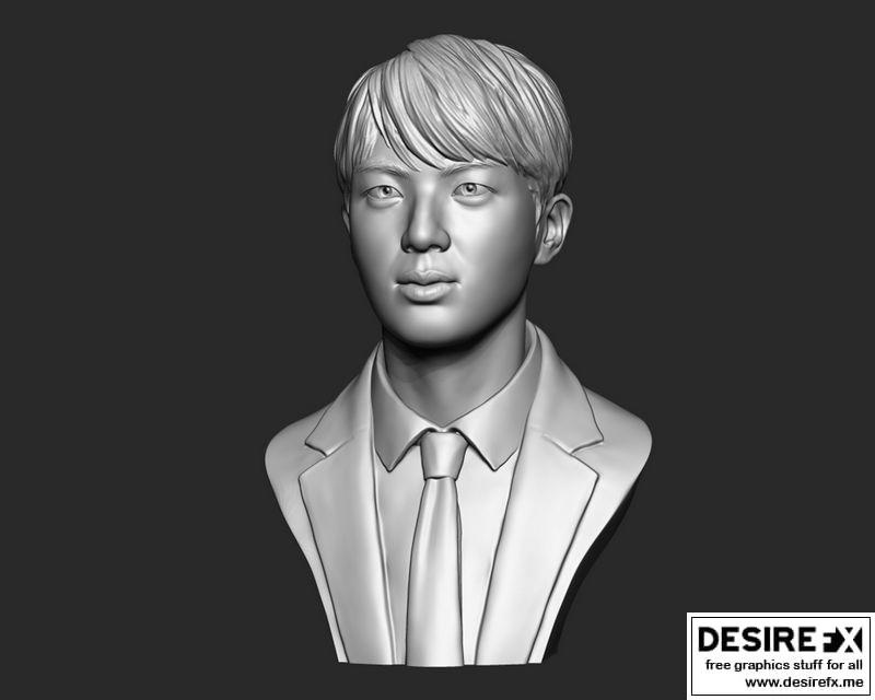 Desire FX 3d models | Jin South Korean singer and songwriter bust 3D ...