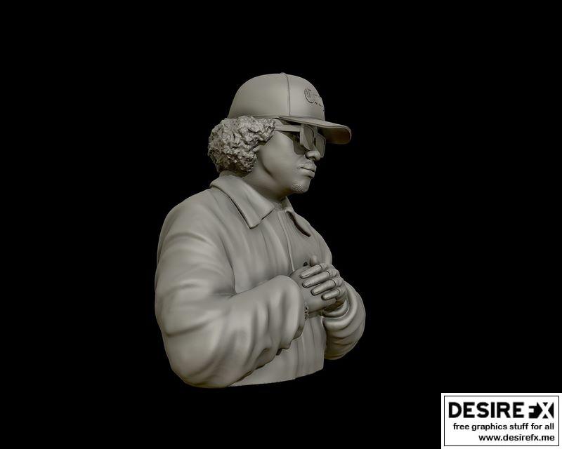 Desire FX 3d models | Eazy-E Bust American rapper 3D print model