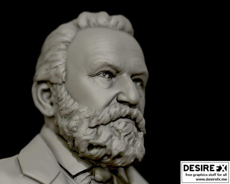 Desire FX 3d models | Victor Hugo French writer 3D model 3D print model