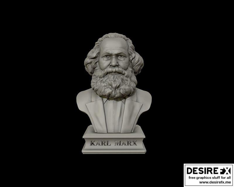 Desire FX 3d models | Karl Marx 3D printable sculpture 3D print model