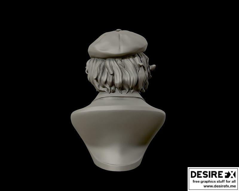 Desire FX 3d models | Che Guevara 3D Portrait Sculpture 3D print model