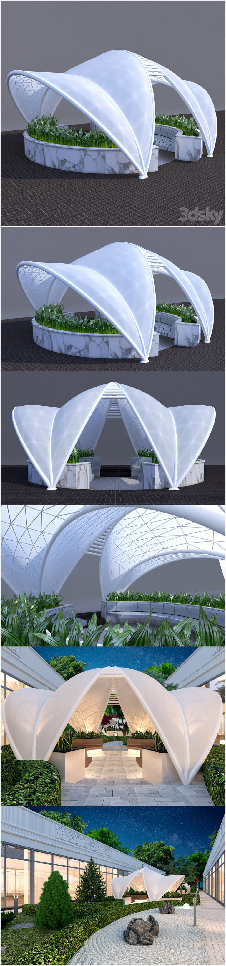Desire FX 3d models | Awning decorative arbor – 3D Model