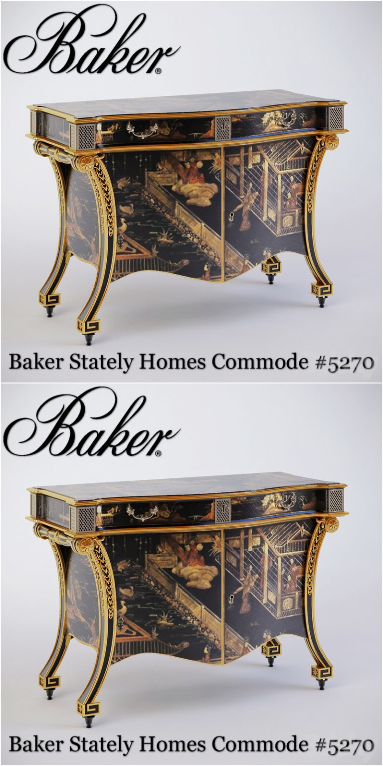 Desire FX 3d models | Baker Stately Homes Commode #5270 – 3D Model