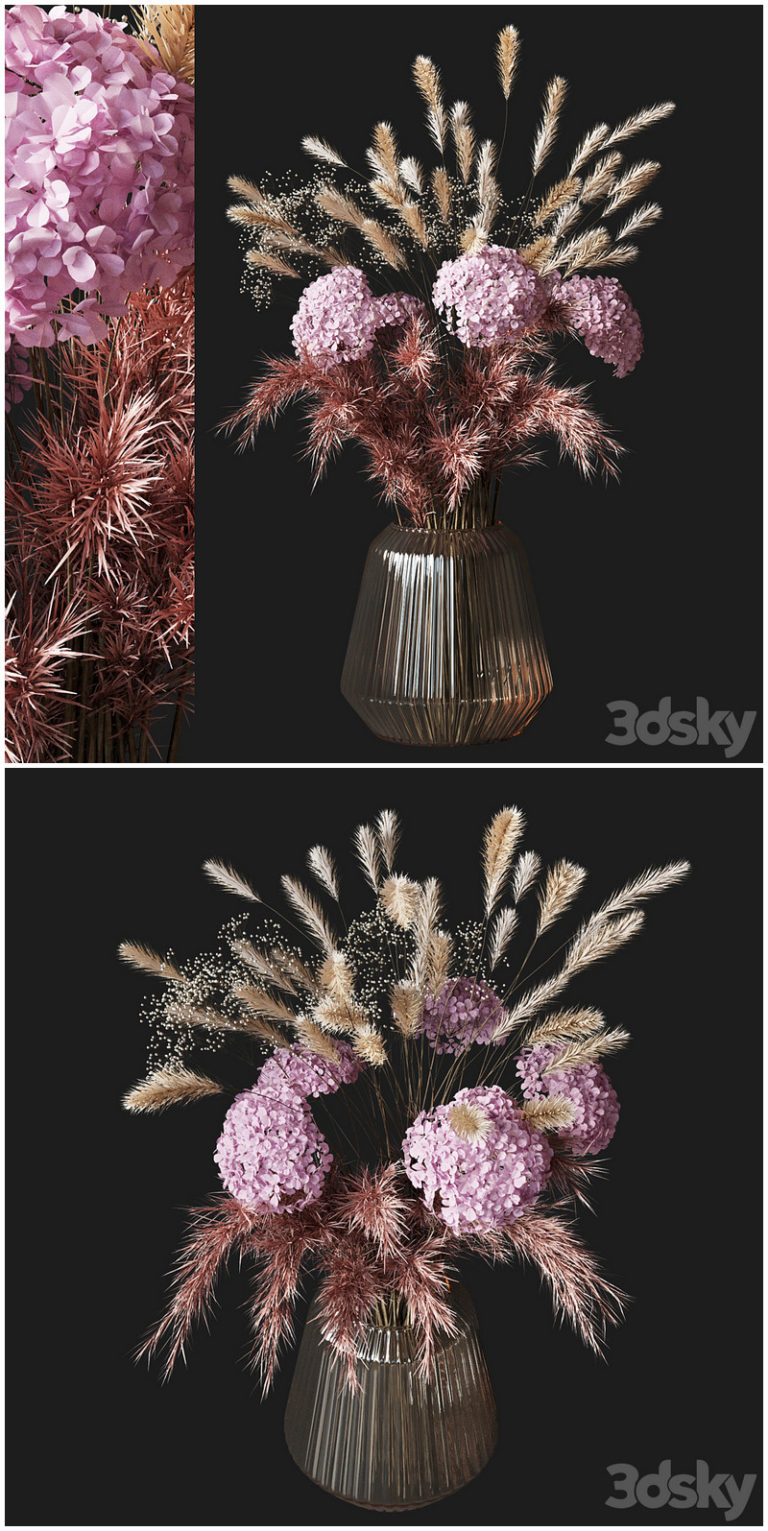 Desire FX 3d models | Bouquet Dried flower 03 – 3D Model