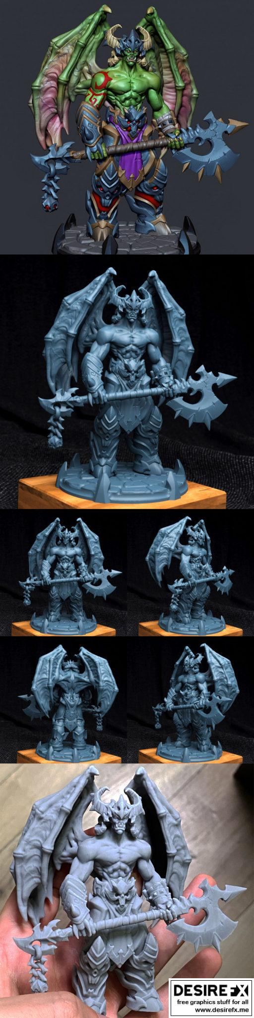 Desire FX 3d models | Corrupted Demon Orc – 3D Print Model