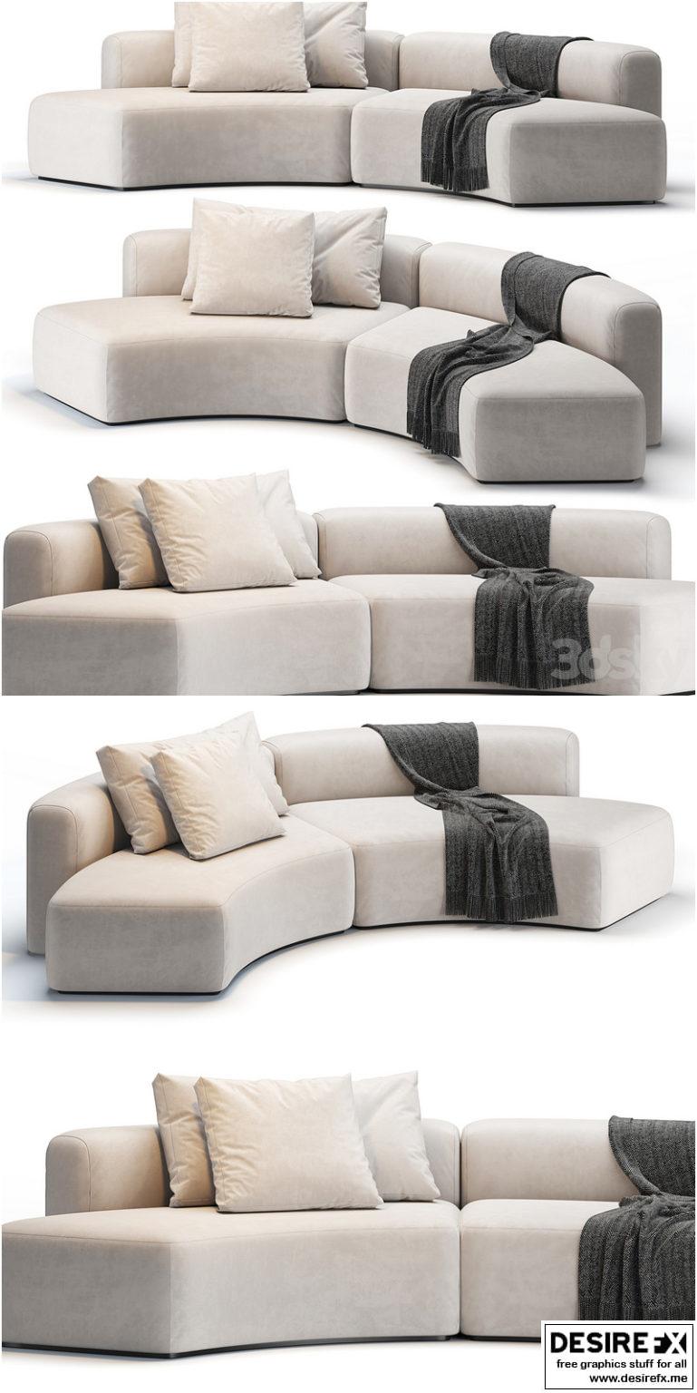 Desire FX 3d models | Cosy Curve Sofa – 3D Model