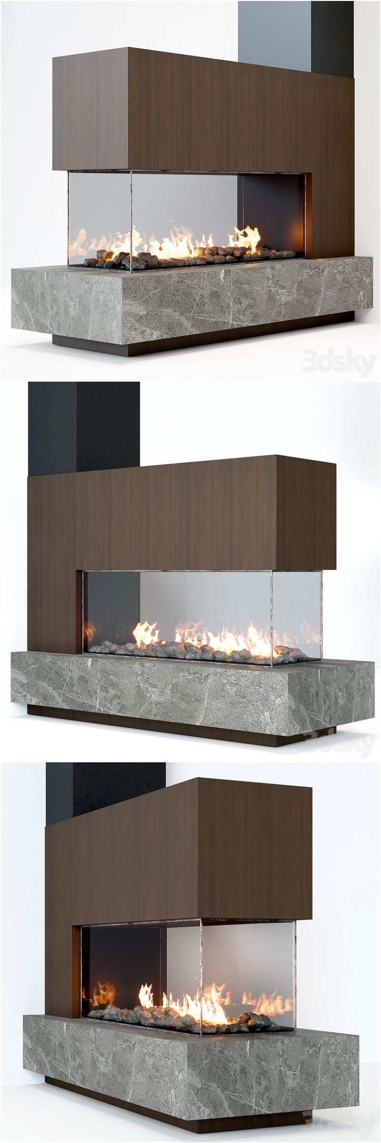 Desire FX 3d models | Fireplace modern 62 – 3D Model