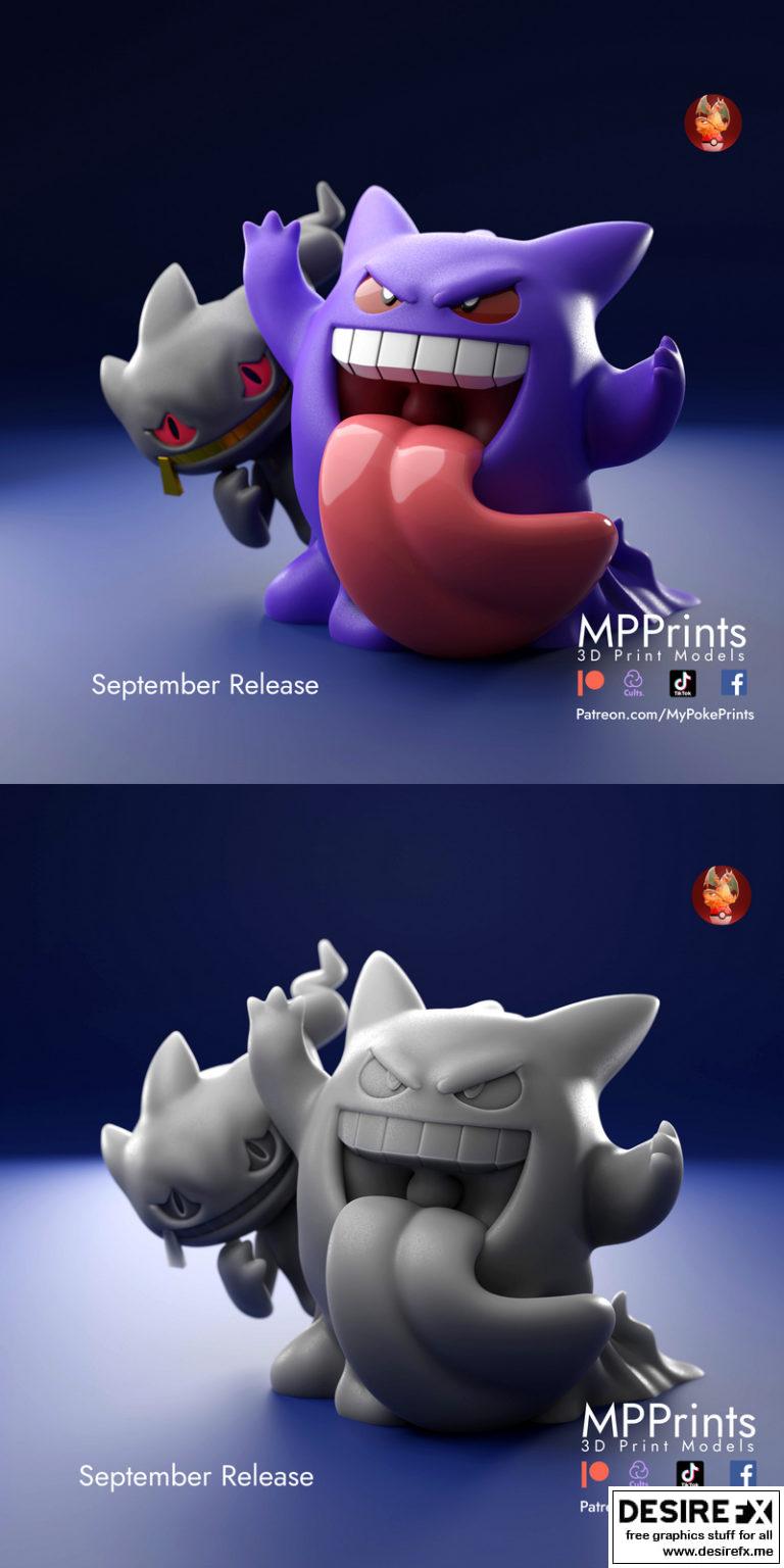 Desire FX 3d models | Gengar and Banette – 3D Print Model