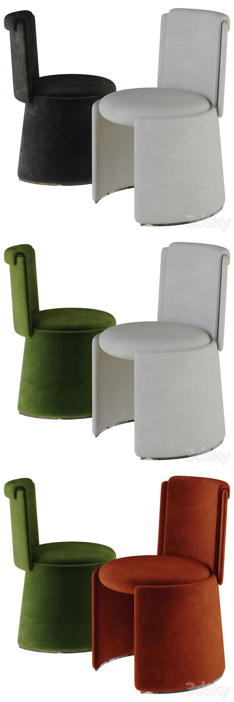 Desire FX 3d models | Hug dining chair by hc28 cosmo – 3D Model