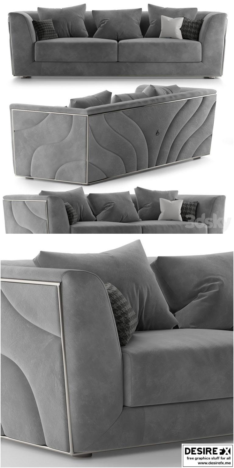 Desire FX 3d models | Infinity walnut sofa – 3D Model
