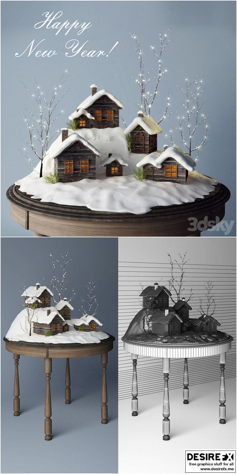 Desire FX 3d models | New Year composition – 3D Model