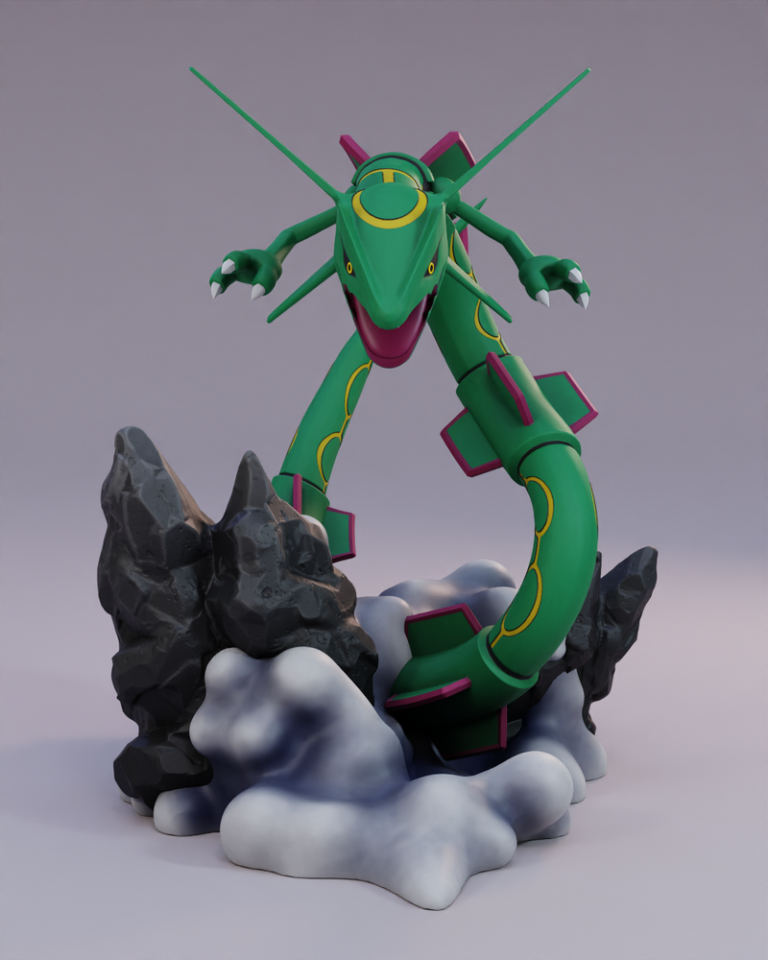 Desire FX 3d models | Rayquaza Statue – 3D Print Model