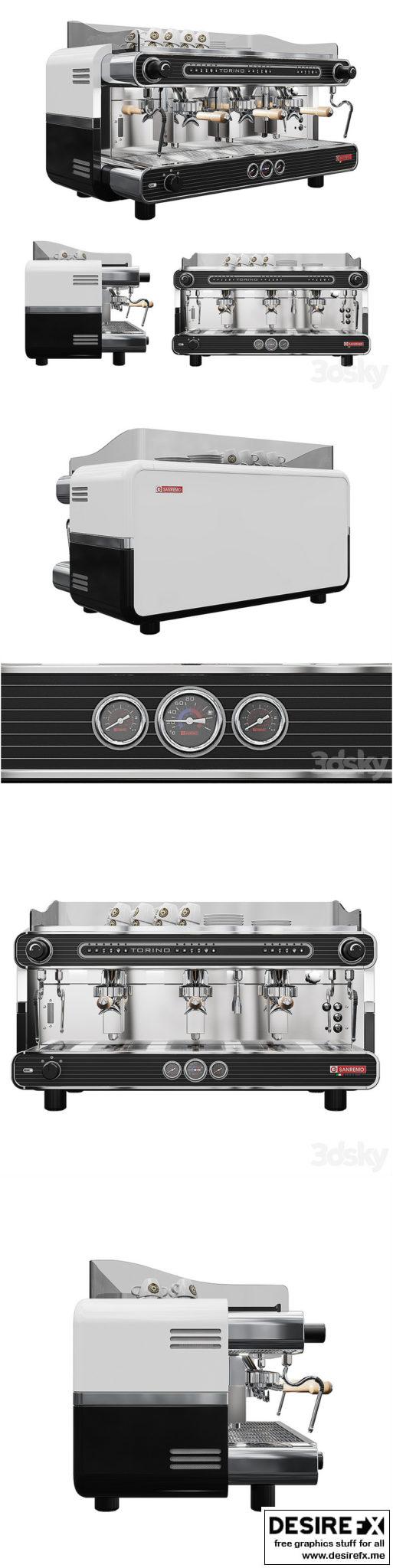 Desire FX 3d models | Sanremo torino coffee machine – 3D Model