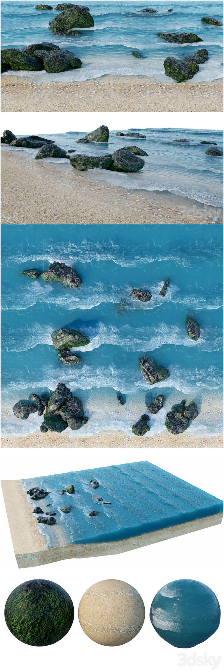 Desire FX 3d models | Sea shore – 3D Model