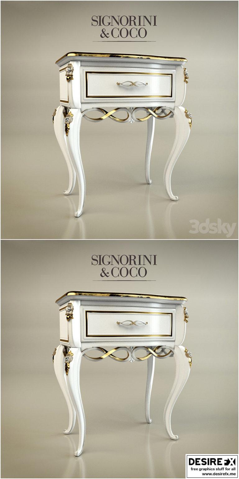 Desire FX 3d models | Signorini & coco forever bedside table – 3D Model