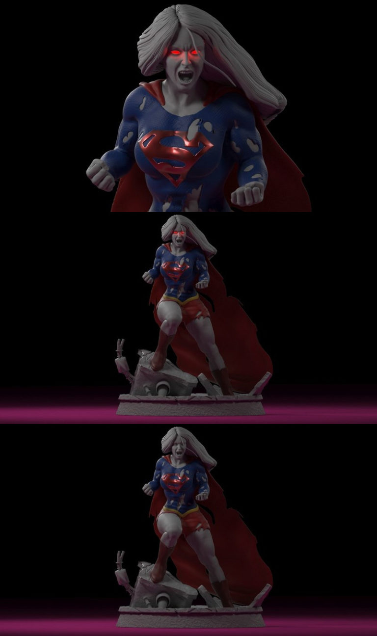 Desire FX 3d models | Super Girl – Kara Zor-El – DC Comics – 3D Print Model