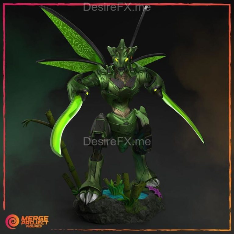 Desire FX 3d models | Merge Project Figures – Scyther – 3D Print Model STL