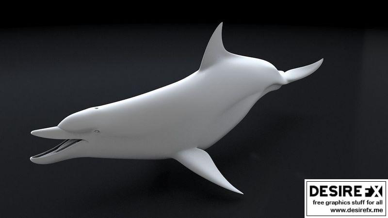 Desire FX 3d models | Bottlenose Dolphin 3D Printable Model 3D print model