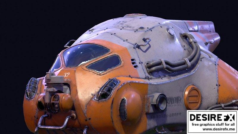 Desire FX 3d models | Sci-Fi Deep Dive Submarine