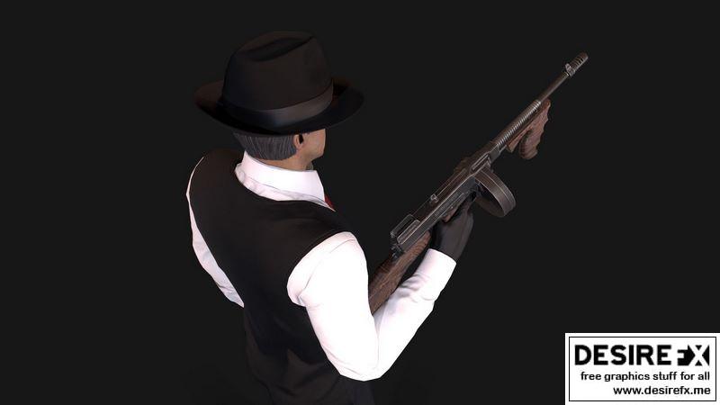 Desire FX 3d models | Mafia Man Low-poly 3D model