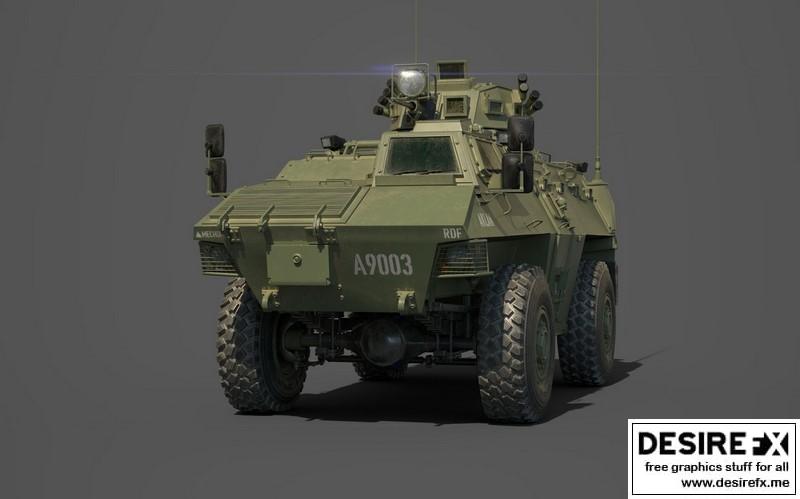 Desire FX 3d models | GKN Sankey Simba Armored Personnel Carrier