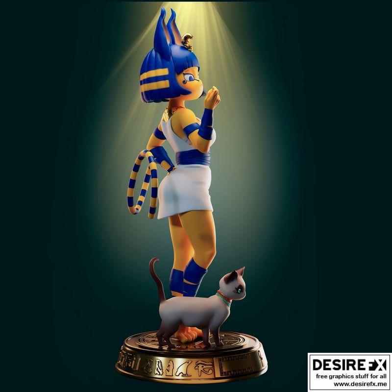 Desire FX 3d models | Ankha Animal Crossing 3D print model
