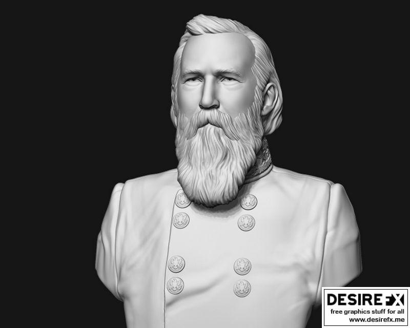 Desire FX 3d models | General James Longstreet Confederate generals ...