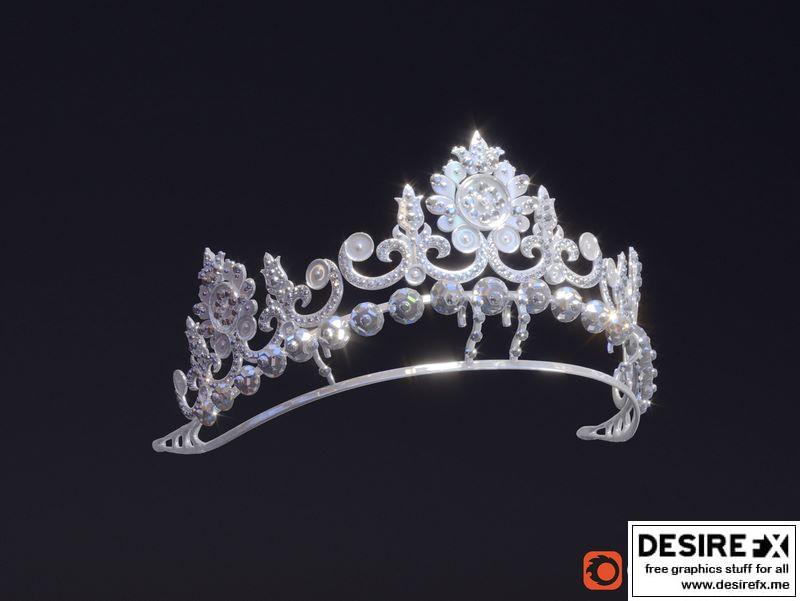 Desire FX 3d models | Tiara crown with diamonds 3D model